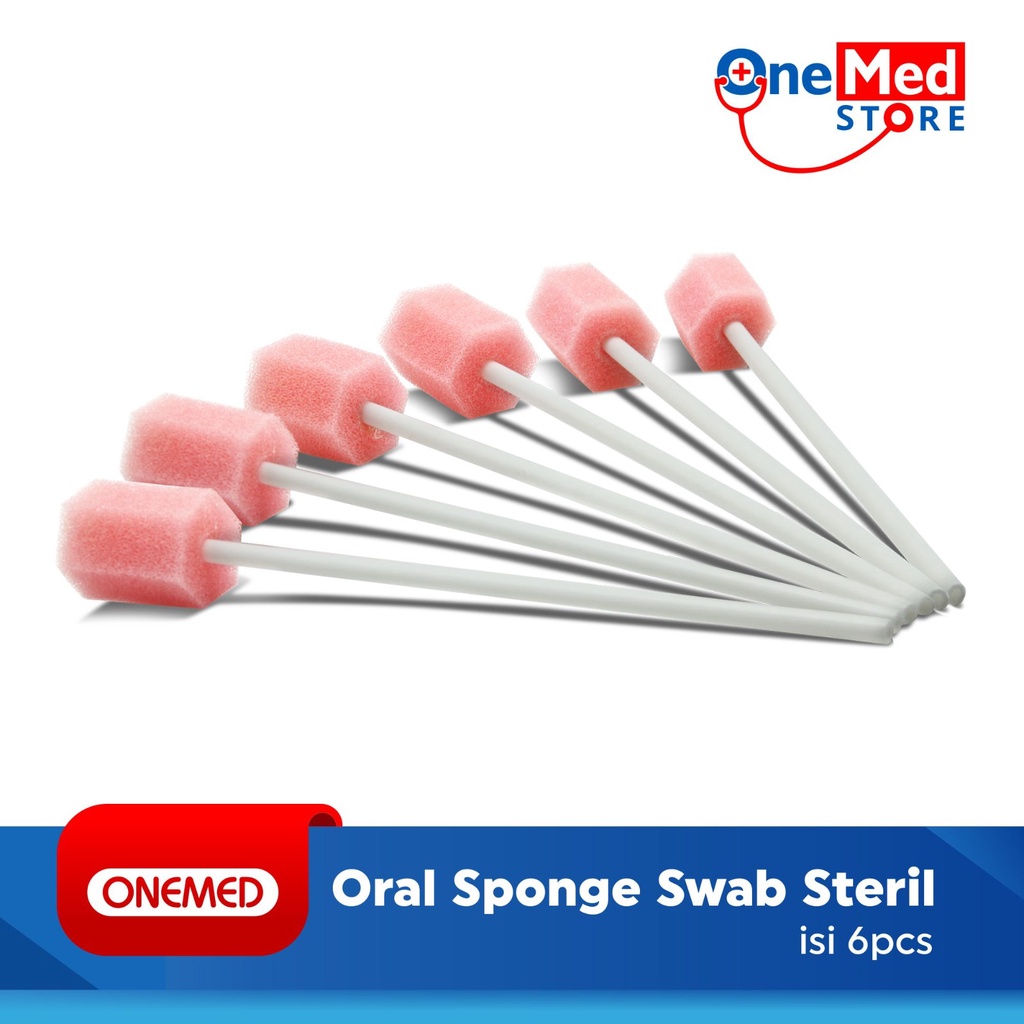 Jual Oral Sponge Swab Sterile isi 6 pcs MR | Shopee Indonesia