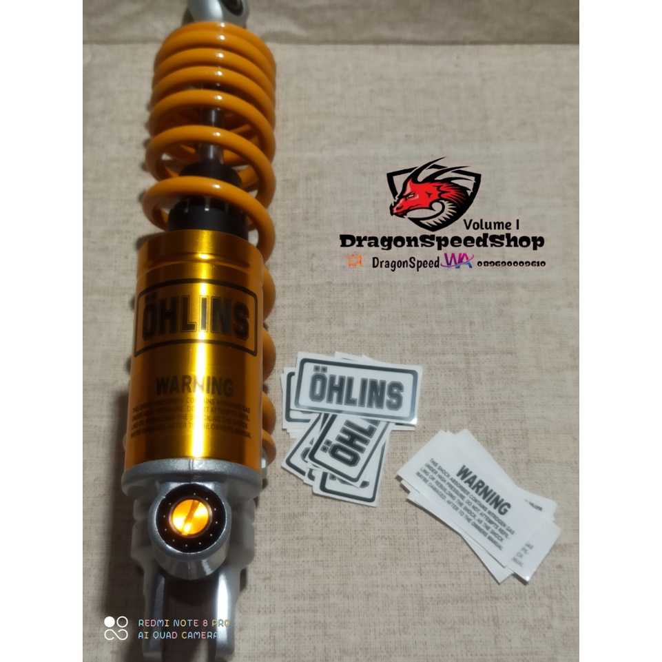 Jual Sticker shock tabung ohlins sticker transparan ohlins | Shopee ...