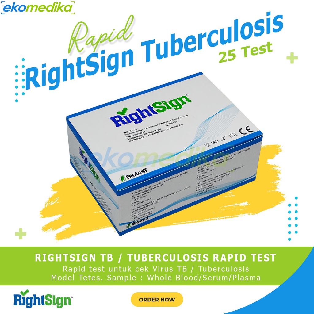 Jual Rapid Test TB Tuberculosis Rightsign Isi 25 Casette Device Whole ...