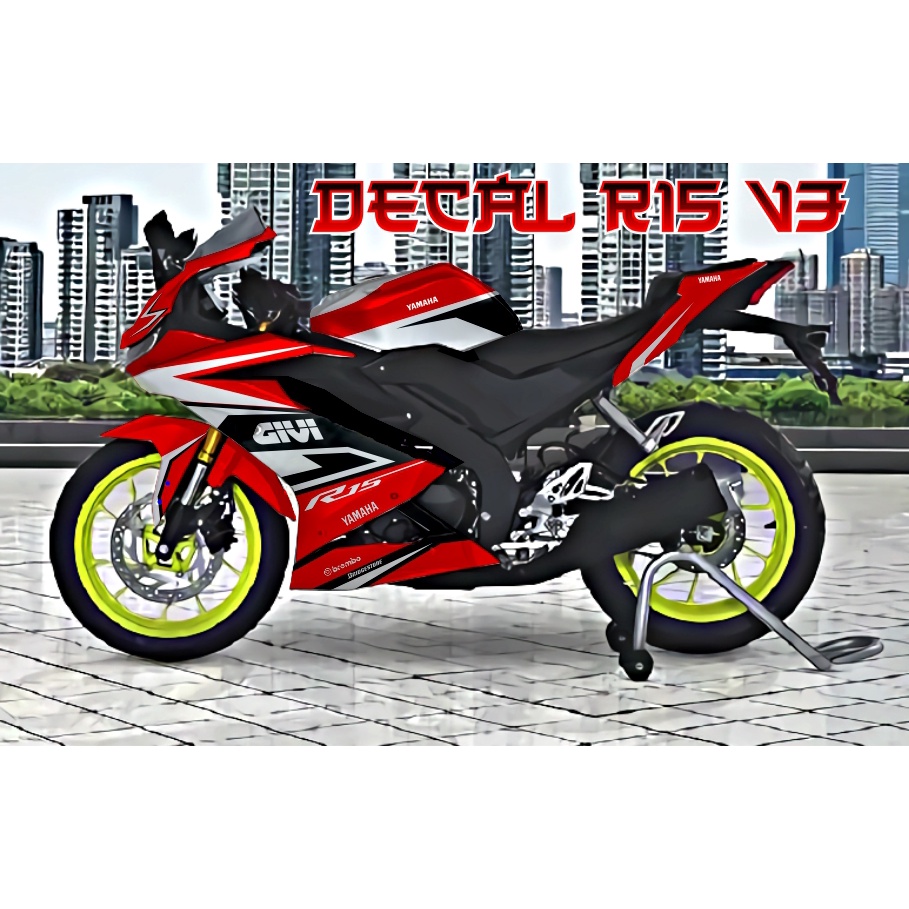 Jual decal sticker fullbody r 15 v3 simpel desain striping fullbody ...