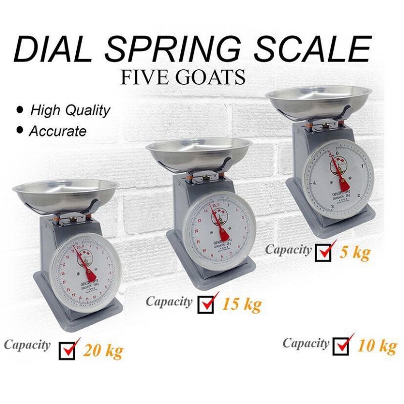 Jual five goats scale, timbangab five goat 5/10/15/20 Kg | Shopee Indonesia