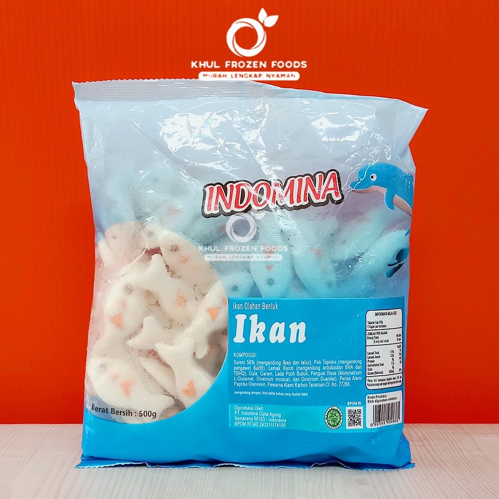 Jual Indomina Ikan Olahan Bentuk Ikan 500Gr/ INDOMINA/ Bakso ikan ...