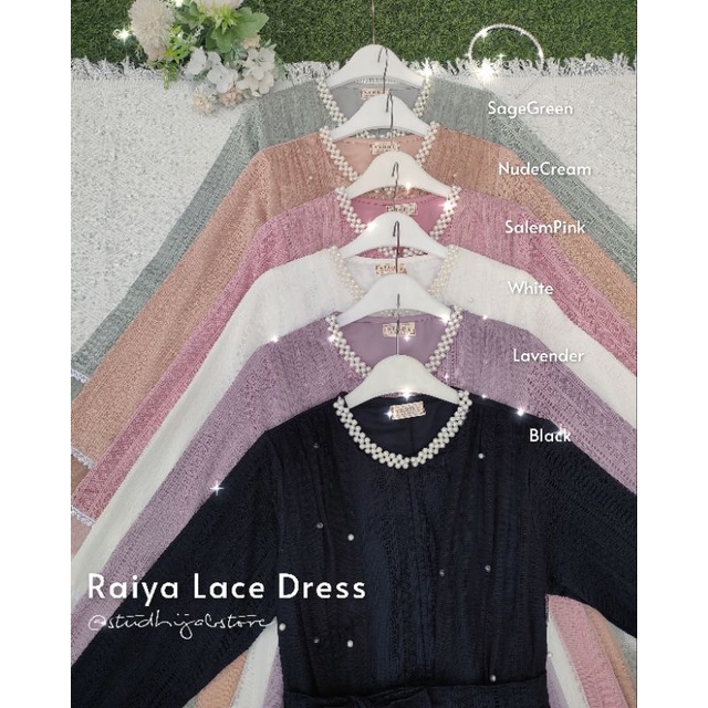 Jual Raiya Lace Dress Brukat Gamis Lebaran by Studhijabstore | Shopee ...
