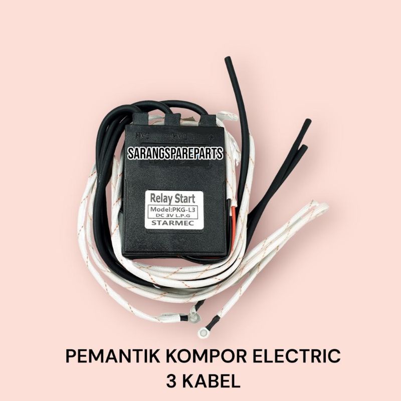 Jual PEMANTIK KOMPOR GAS ELEKTRIK DC 3 OUT / PEMANTIK ELEKTRIK DC OUT 3 ...