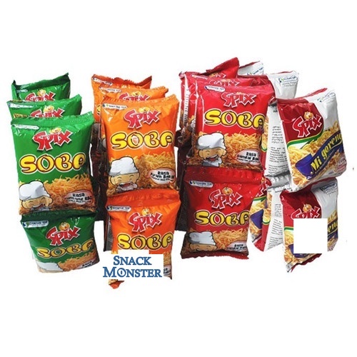 Jual Mie Kremes Spix Soba Premium Pack - Netto 10 bks x 16 gr | Shopee ...