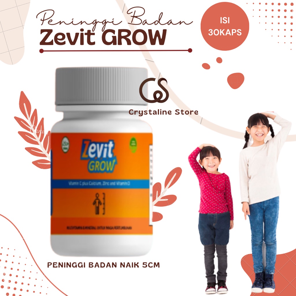 Jual Peninggi Badan Zevit Grow isi 30 Kapsul Untuk menaikkan tinggi badan dalam seminggu ...