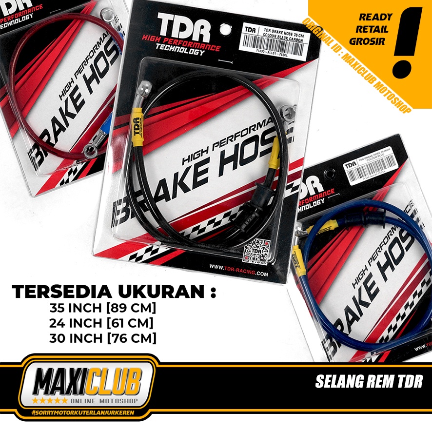 Jual Selang Rem TDR Kabel Cakram Depan Belakang 24 inch 60 cm 30 inch ...