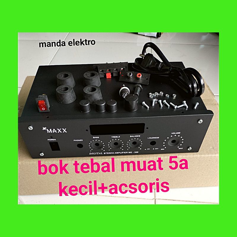 Jual bok power ampli 388+ lb usb perlengkapan full acesoris | Shopee ...