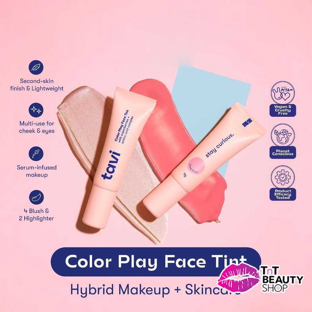 Jual TAVI Color Play Face Tint 9gr - Serum Infused Blush & Highlighter ...