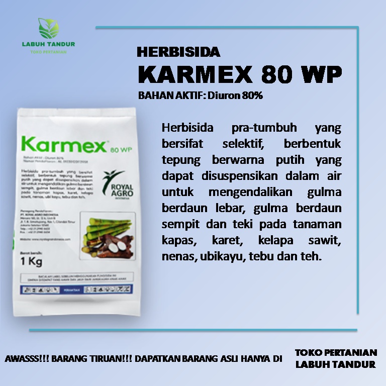 Jual Herbisida KARMEX 80WP isi 500GR ROYAL AGRO | Shopee Indonesia