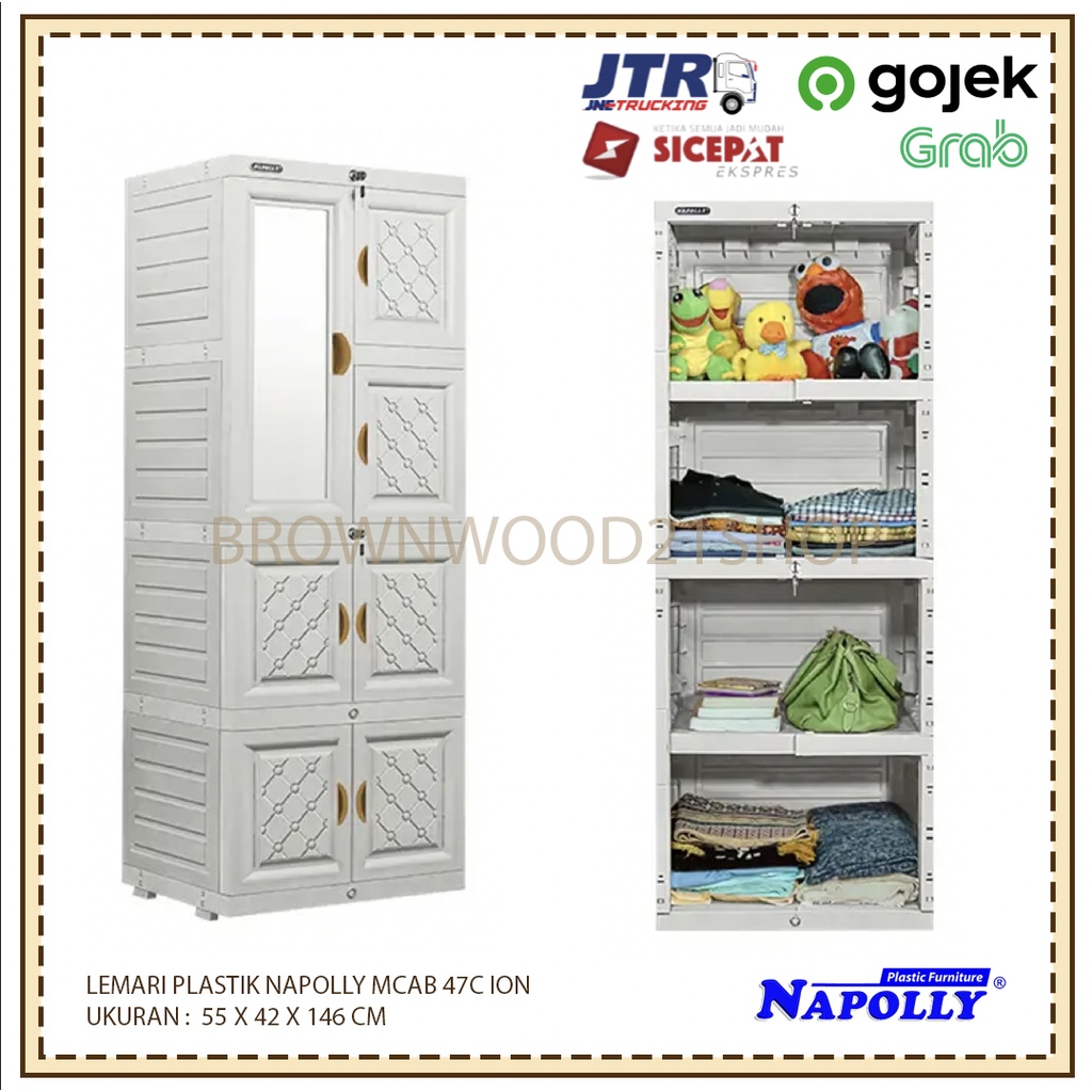 Jual LEMARI PAKAIAN NAPOLLY / LEMARI PLASTIK NAPOLLY / LEMARI PLASTIK ...