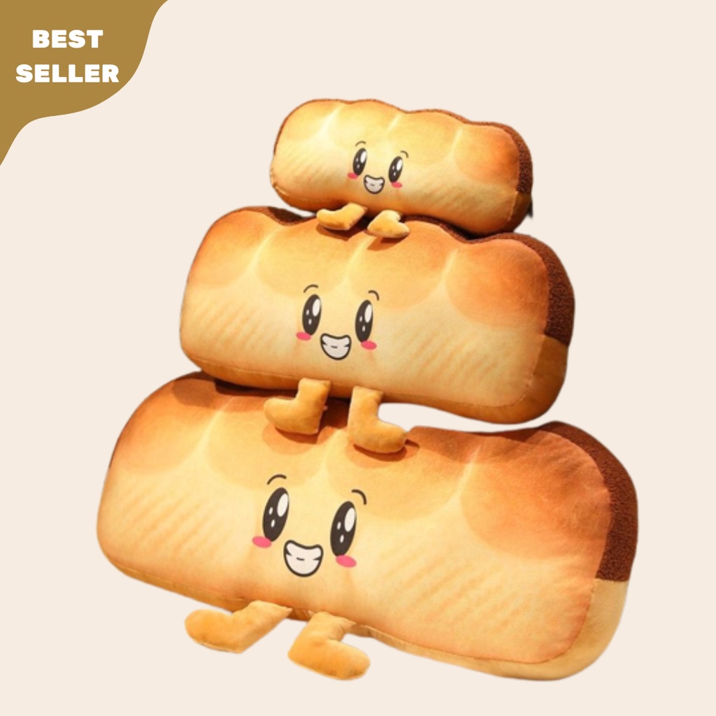 Jual Boneka Bantal Bentuk Roti Panggang Bahan Plush Ukuran 40 / 80cm ...