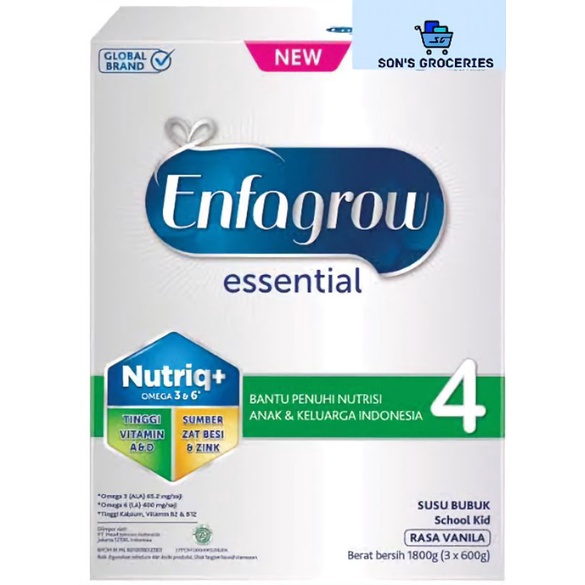 Jual Enfagrow Essential 4 Vanilla 1800Gr | Shopee Indonesia