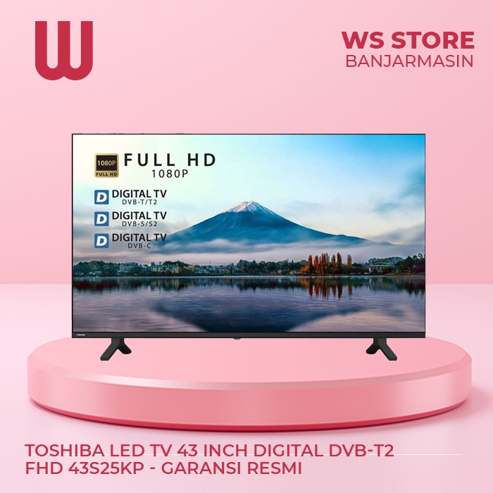 Jual TOSHIBA LED TV 43 Inch Digital DVB-T2 FHD 43S25KP - Garansi Resmi ...