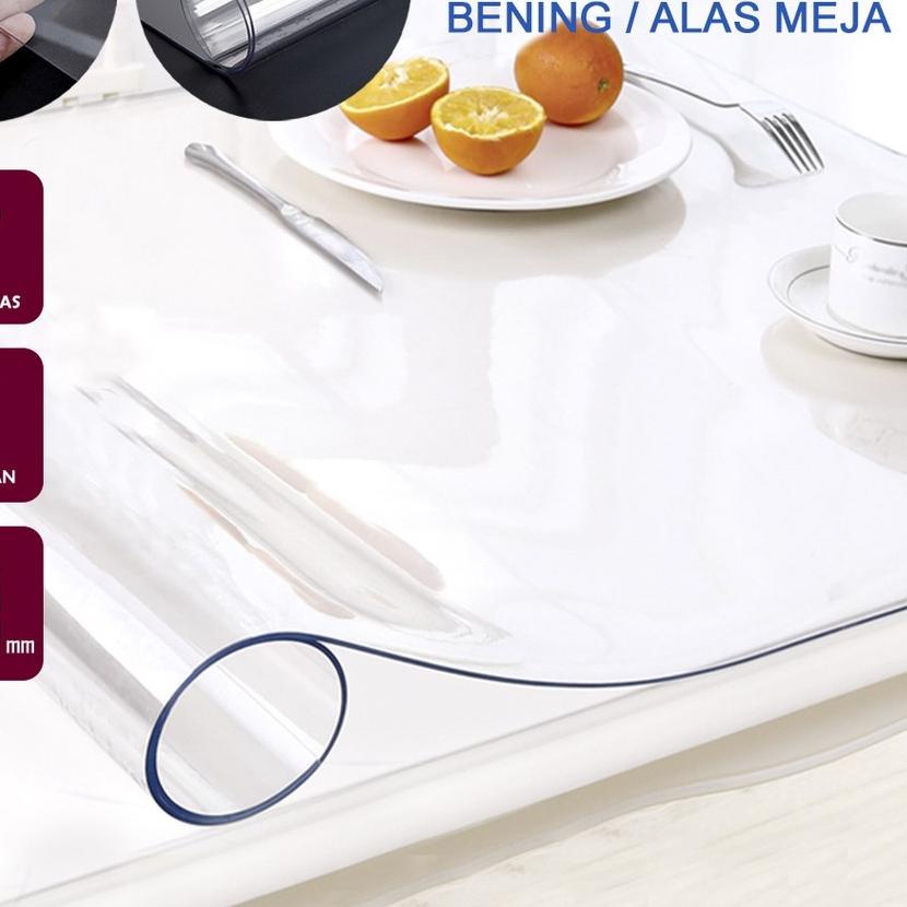 Jual ☆ Taplak Plastik Bening Tebal Berkualitas Alas Makan Meja Dapur Transparan Anti Noda Tahan ...