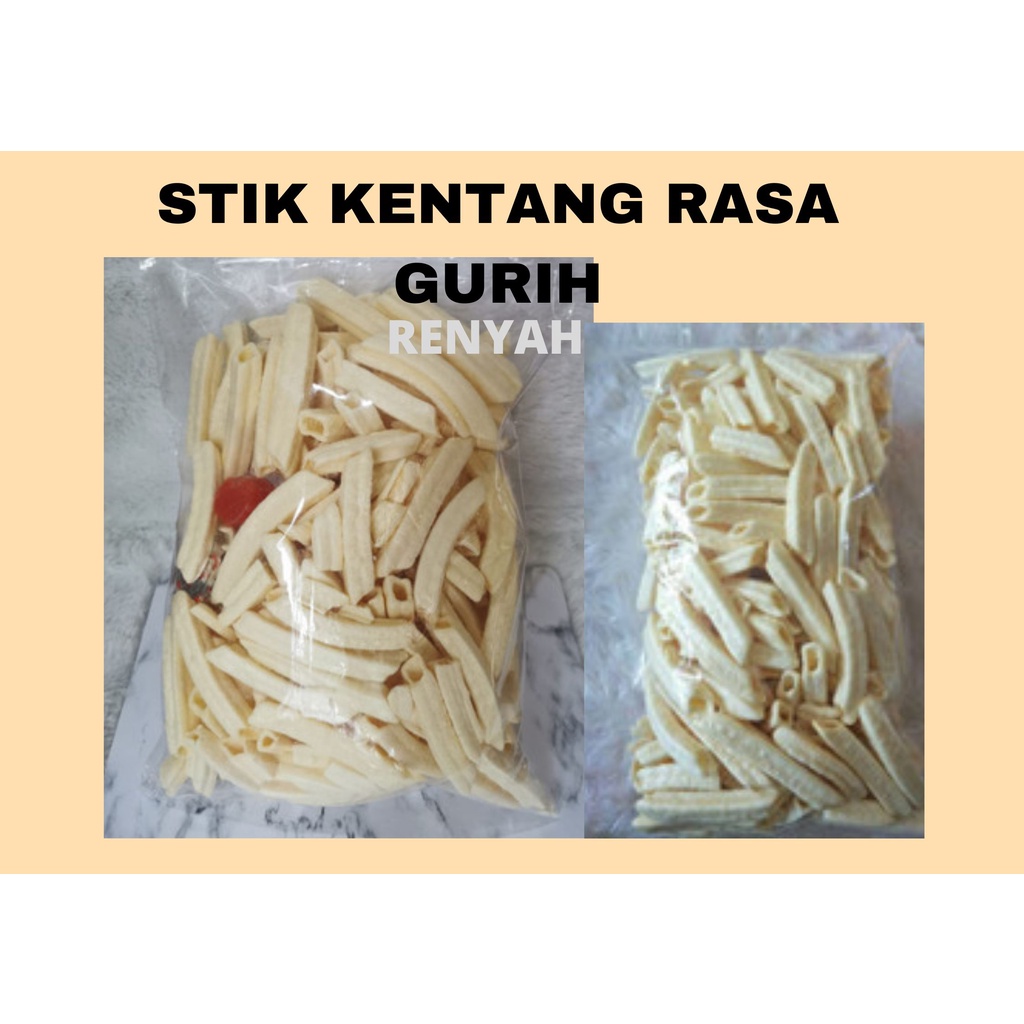Jual KRUPUK STIK POTATO (FRENCH FRIES 2000) free packing buble wrap dan ...