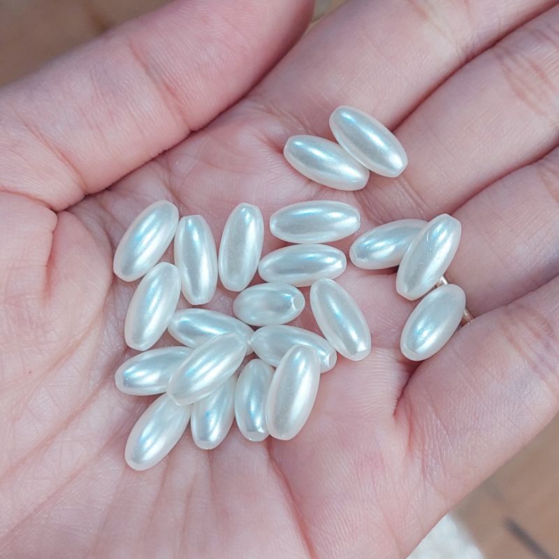 Jual 25gr mutiara pearl manik padi 6x12 | Shopee Indonesia