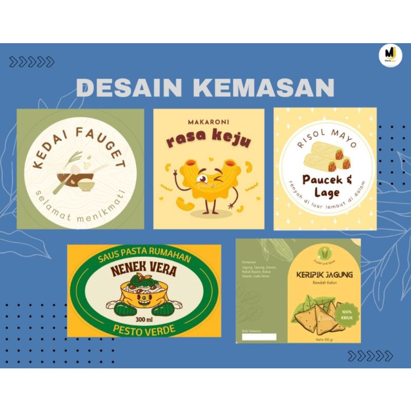 Jual DESAIN STIKER LABEL KEMASAN MAKANAN | Shopee Indonesia