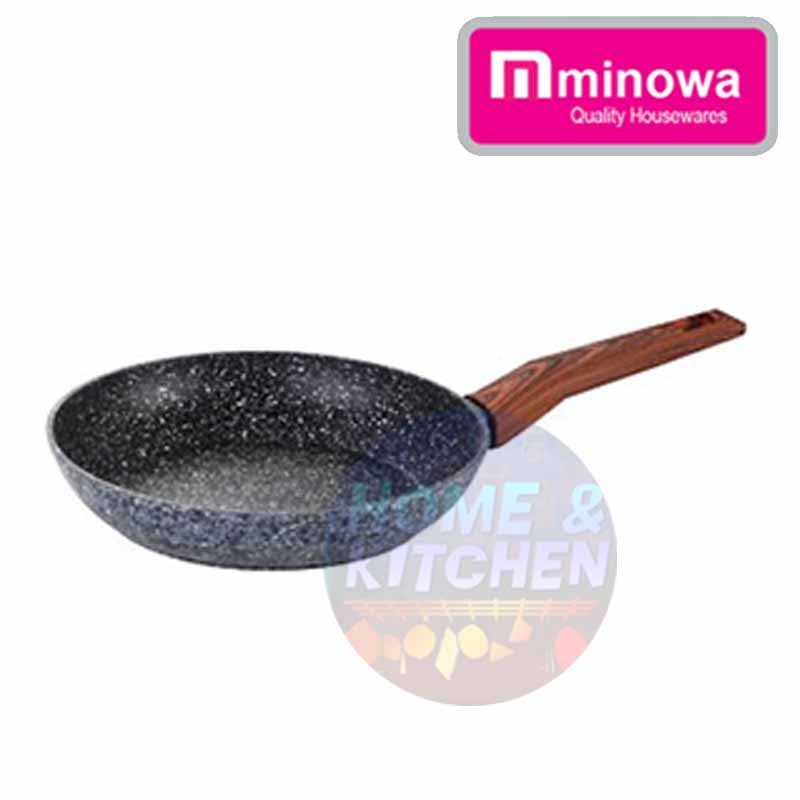 Jual FRY Pan Marble 16 / 18 / 20 / 22 cm Yoshikawa Minowa GREY Induksi FryPan Abu-abu Gray ...