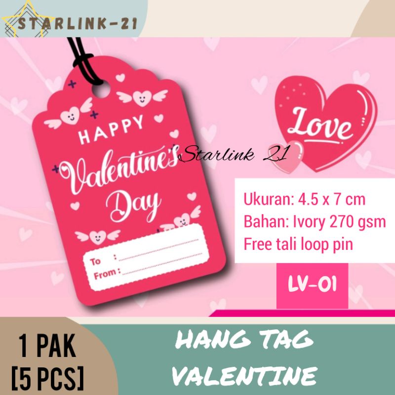 Jual HANG TAG VALENTINE | Hang Tag Love Kado Buket Bunga | Shopee Indonesia