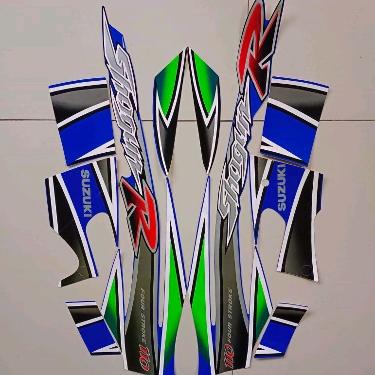 Jual STRIPING STIKER LIST BODI MOTOR STANDAR SHOGUN R 110 TAHUN 2002 ...