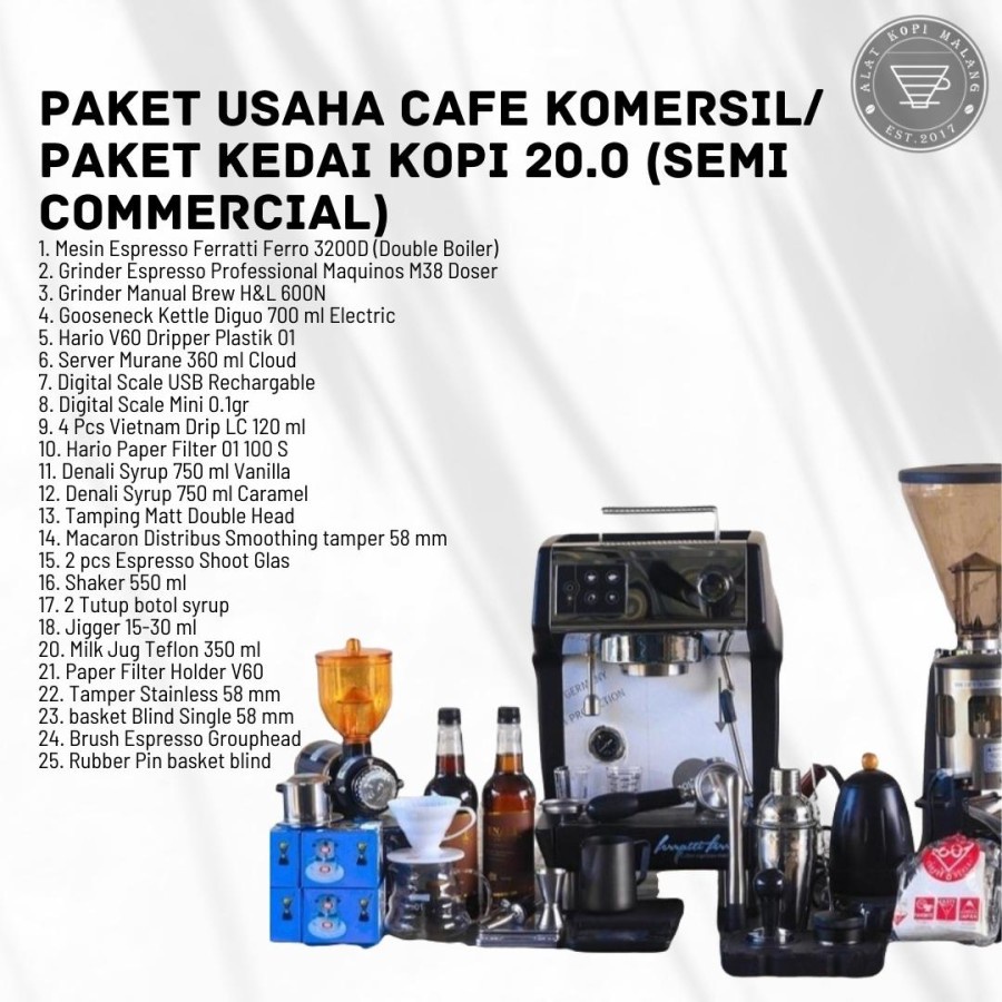 Jual Paket Usaha Cafe / Paket Coffee Shop Lengkap / Paket Kedai 20.0 ...