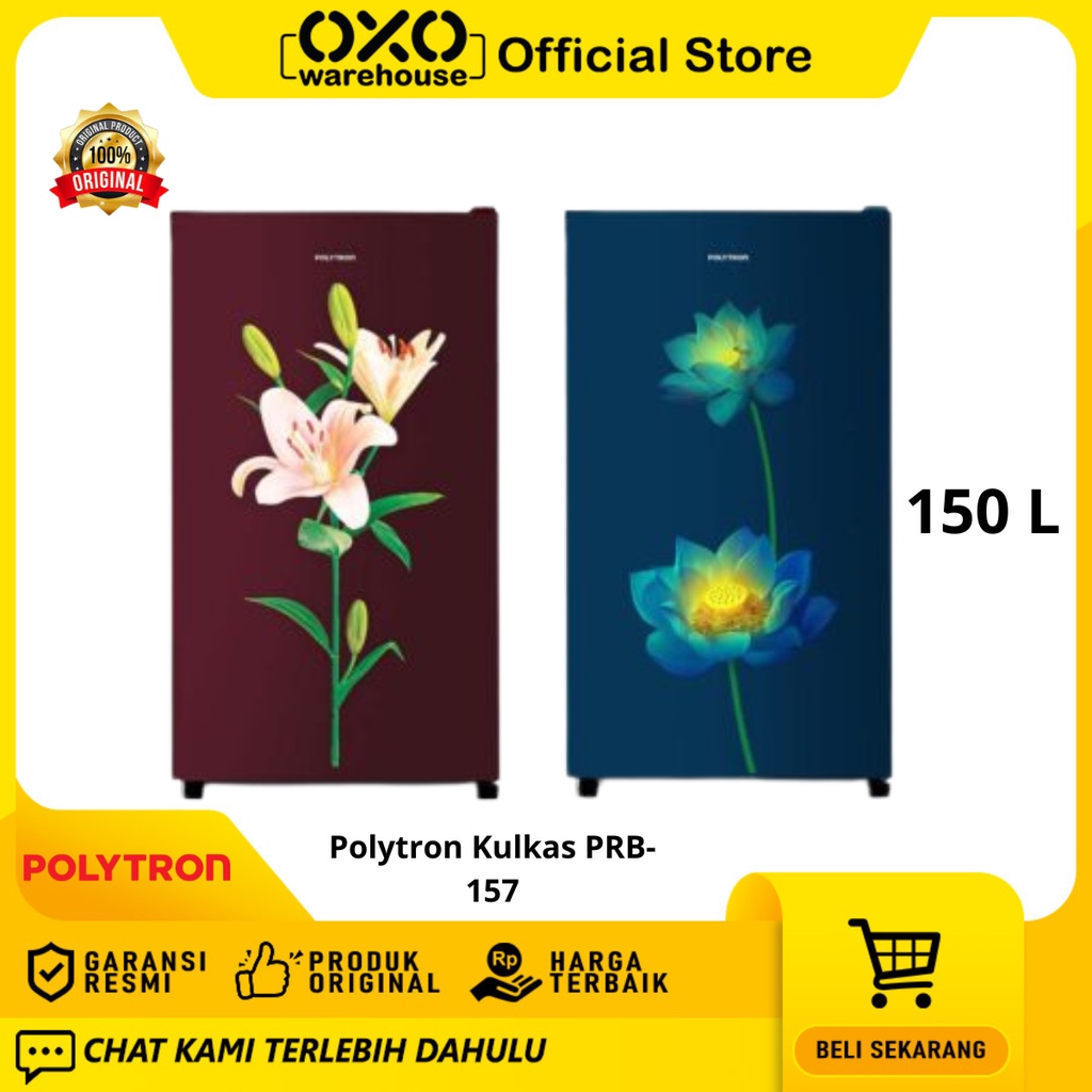 Jual Polytron Kulkas PRB 157 1 Pintu 150 Liter Lemari Es Low Watt Garansi Resmi | Shopee Indonesia