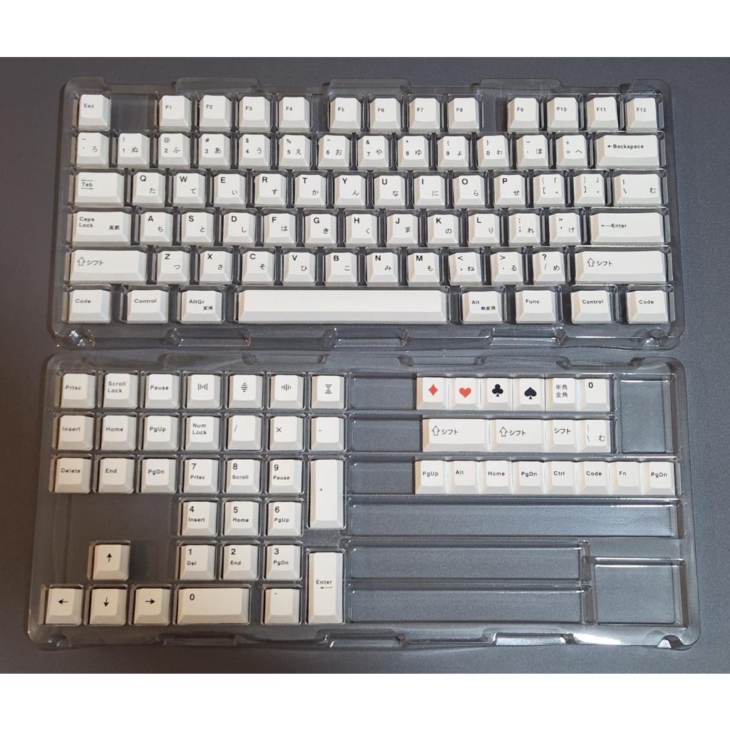 Jual KEYCAPS MINIMALIST WHITE THEME Japanese Root - CHERRY PROFILE PBT ...