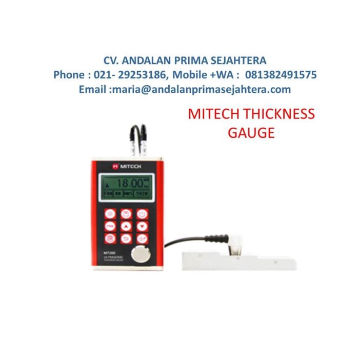 Jual Laku Mitech Mt200 Digital Ultrasonic Thickness Gauge | Shopee Indonesia