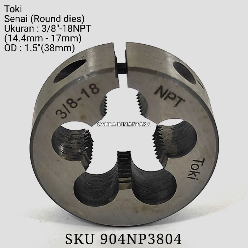 Jual Senai 3/8" 18 NPT Round dies pipa tirus senay snai snay ulir 3/8 inch | Shopee Indonesia