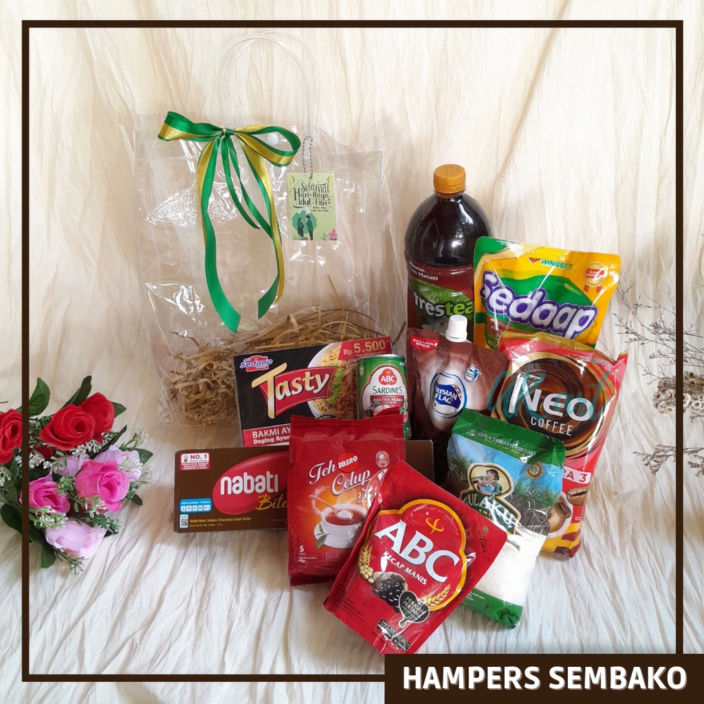 Jual Hampers Parcel Sembako Snack THR Lebaran Hari Raya Idul Fitri FREE ...
