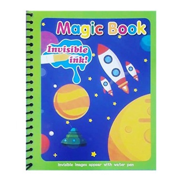 Jual Magic Water Coloring Book Invisible Ink Buku Gambar Mewarnai Anak ...