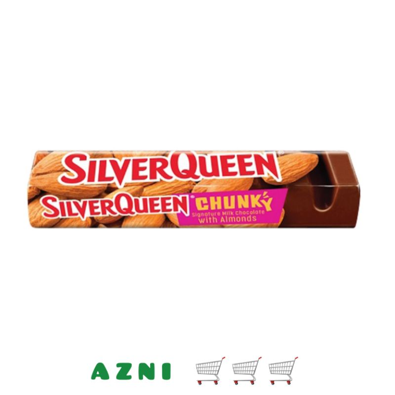 Jual SilverQueen Chunky Bar Almond Mini 30 g - Coklat Silver Queen ...