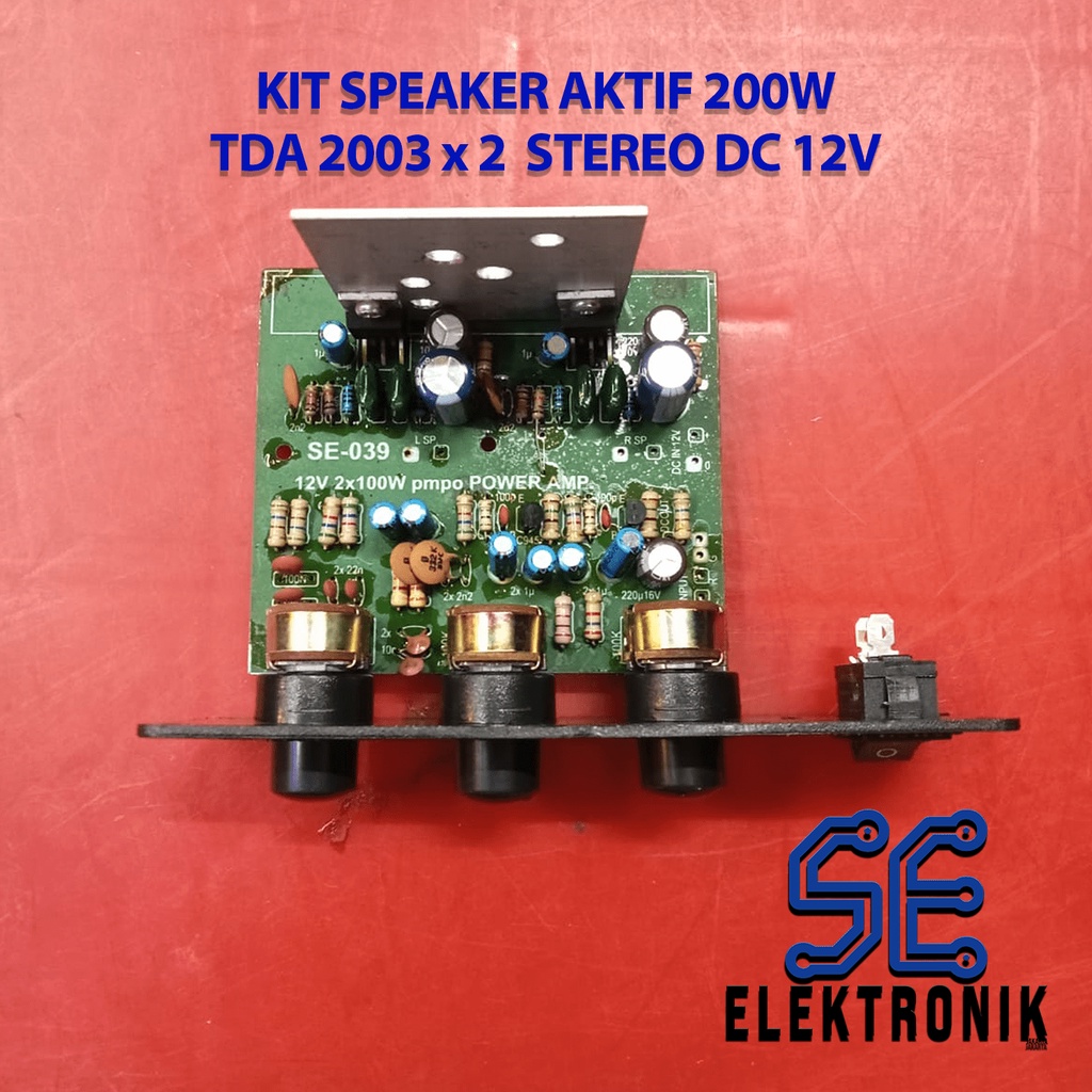 Jual Kit Speaker Aktif 200 W TDA 2003 x 2 Stereo DC 12 V | ISABELL ...