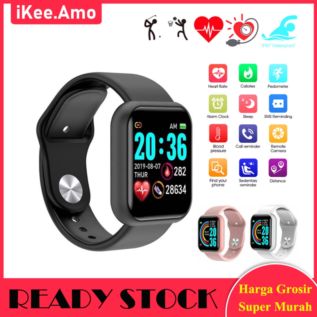 Jual JAM Smartwatch Y68 Original Anti Air IP67 Asisten Olahraga dan ...