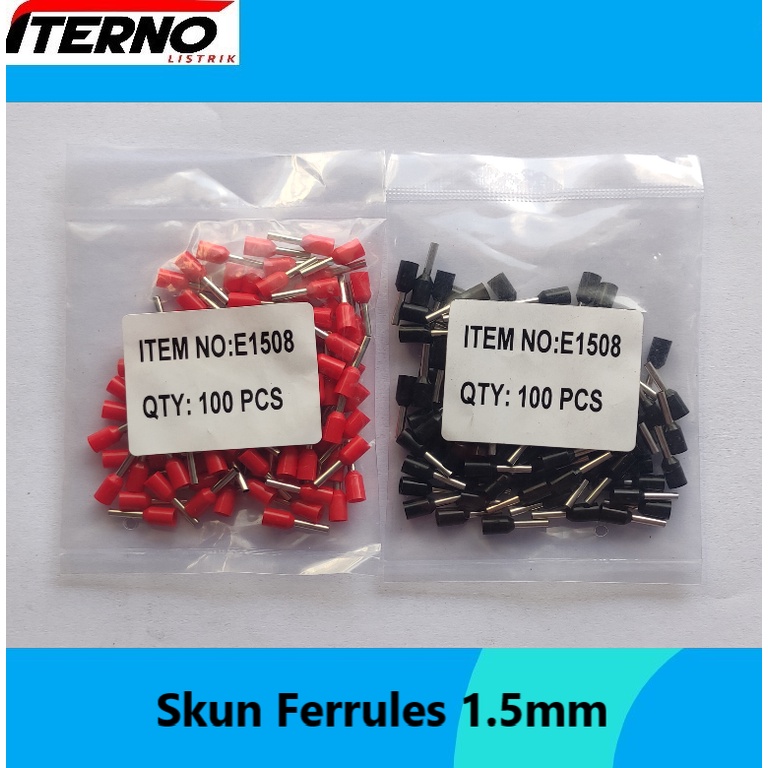 Jual Skun Kabel Ferrules 1.5mm E15-08 E1508 Warna | Shopee Indonesia