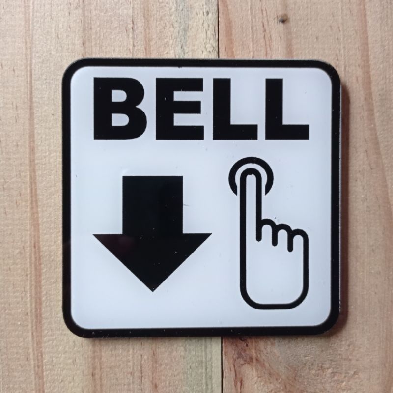 Jual PAPAN ACRYLIC TULISAN BELL PAPAN AKRILIK BEL TANDA BELL BEL RUMAH ...