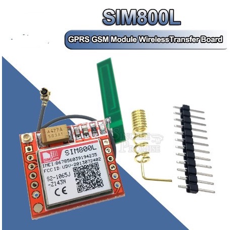 Jual SIM800L Module Serial GSM Quad Band Modem GPRS SMS Gateway Sim ...