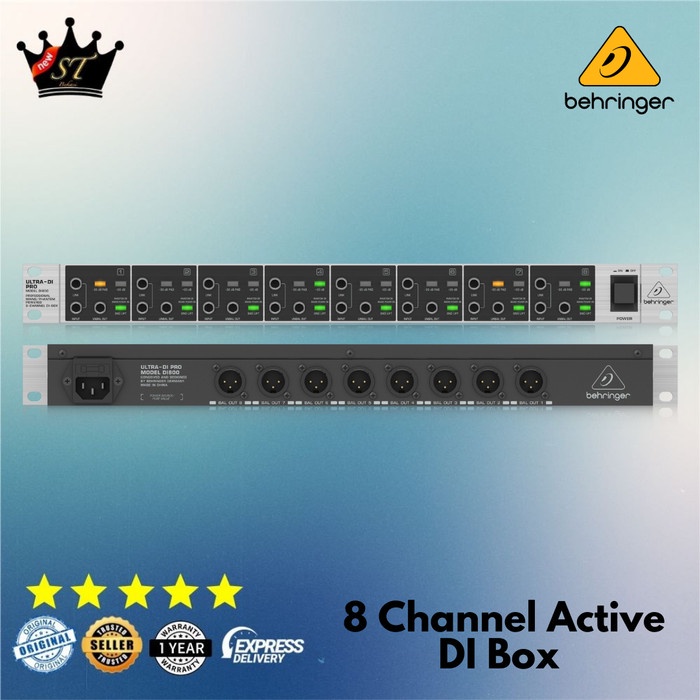 Jual Behringer DI800 DI 800 DI 800 DI Box 8 Channel Direct Injection ...