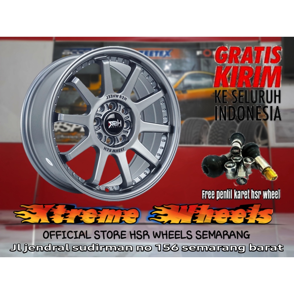Jual velg racing yaris ring 16 velg hsr wheel gymaka r16 lebar 7 et 42 untuk brio mobilio jazz ...