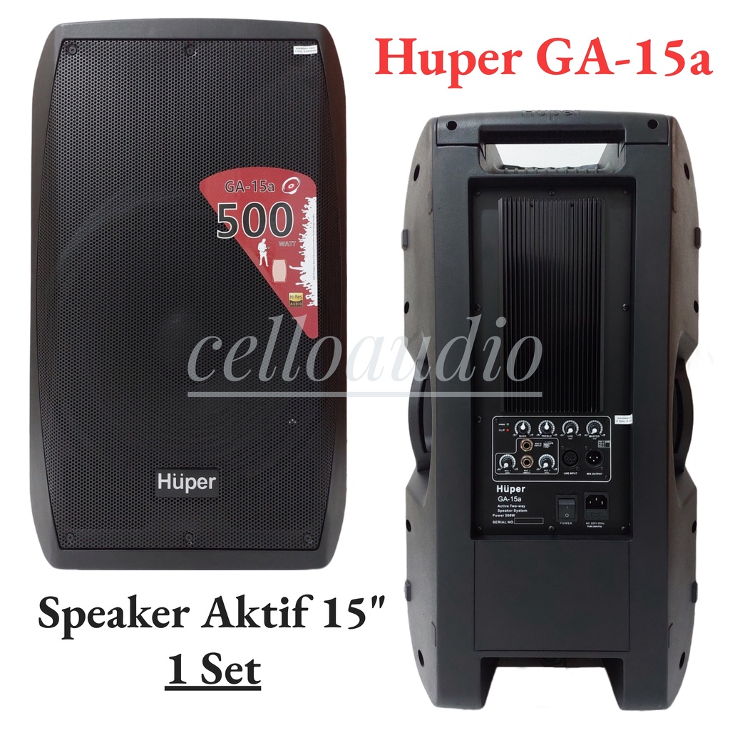 Jual Speaker Aktif 15 Inch Huper Ga 15a 1 Set Active Speaker 15 Ga