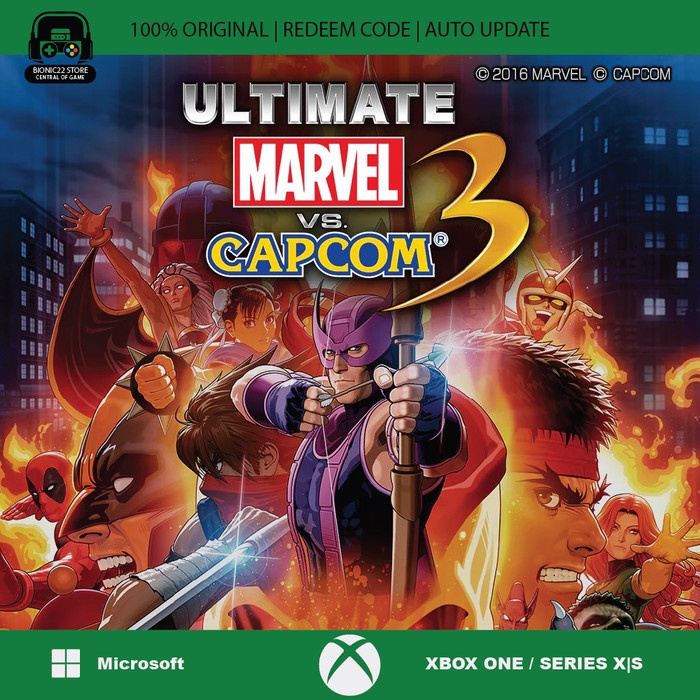 Jual Ultimate Marvel Capcom 3 Xbox One Series X|S Original Redeem Code ...