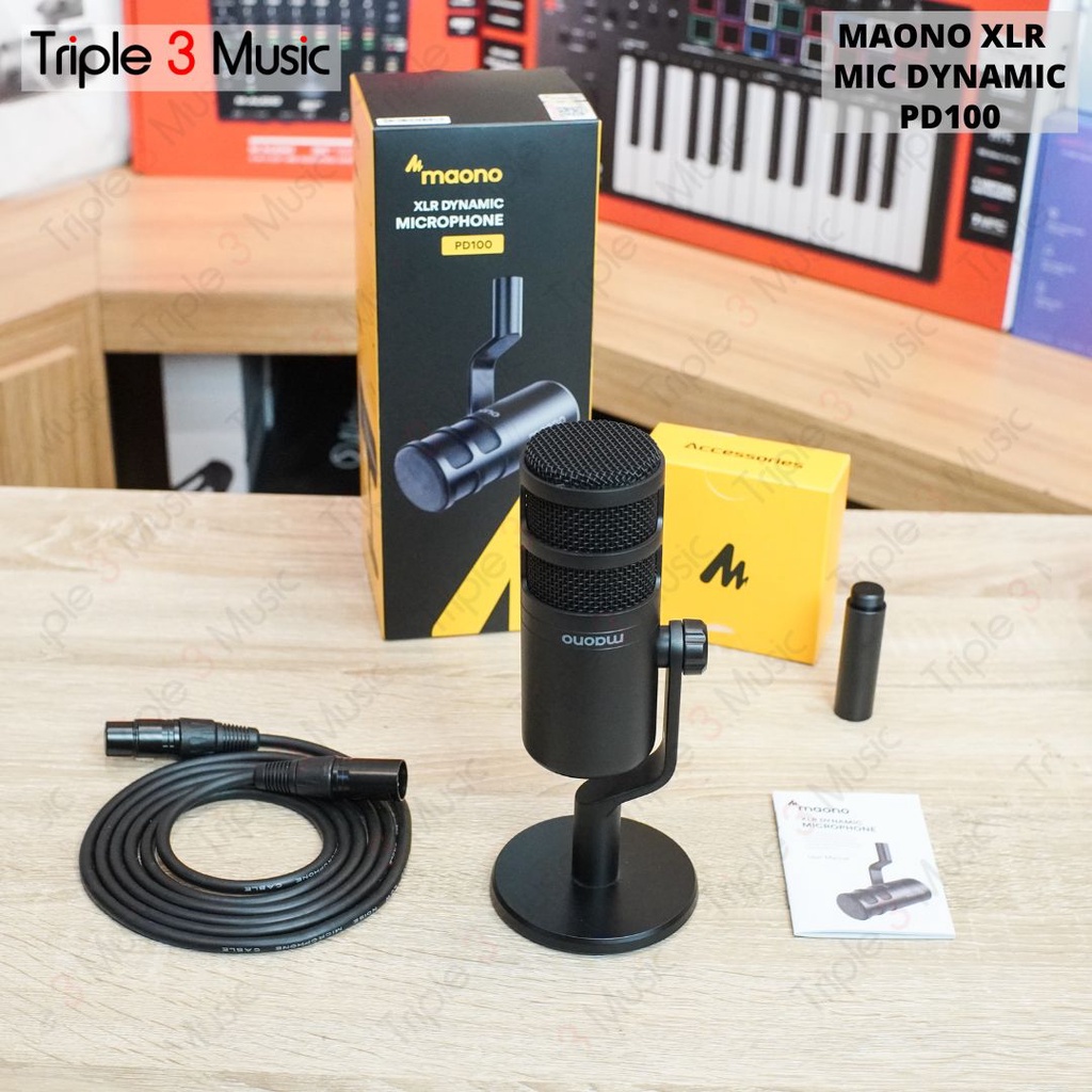 Jual MAONO PD100 Mic Podcast Dynamic XLR Microphone | Shopee Indonesia