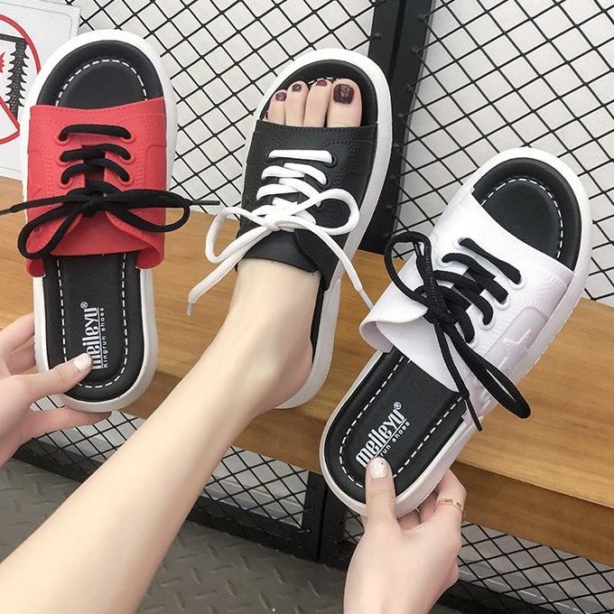 Jual Tren Terbaru Sandal Wanita Mahasisimport versi Korea Sendal untuk rekreasi dan pantai SD ...