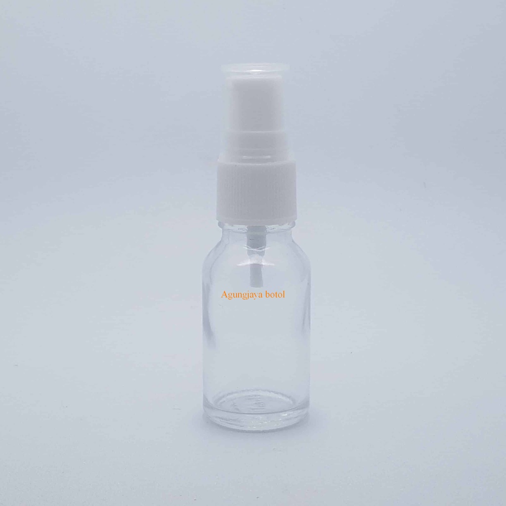 Jual Botol Kaca BR 15 Ml Clear Original Tutup Pump Treatment / Botol ...