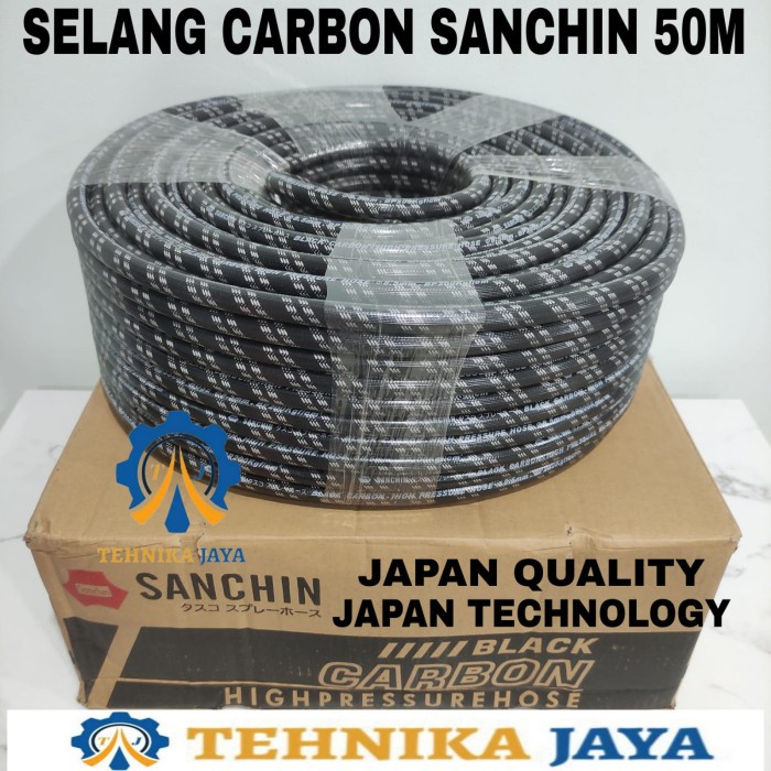 Jual Selang Selang Steam Sanchin Carbon Black 50M High Pressure Hose ...