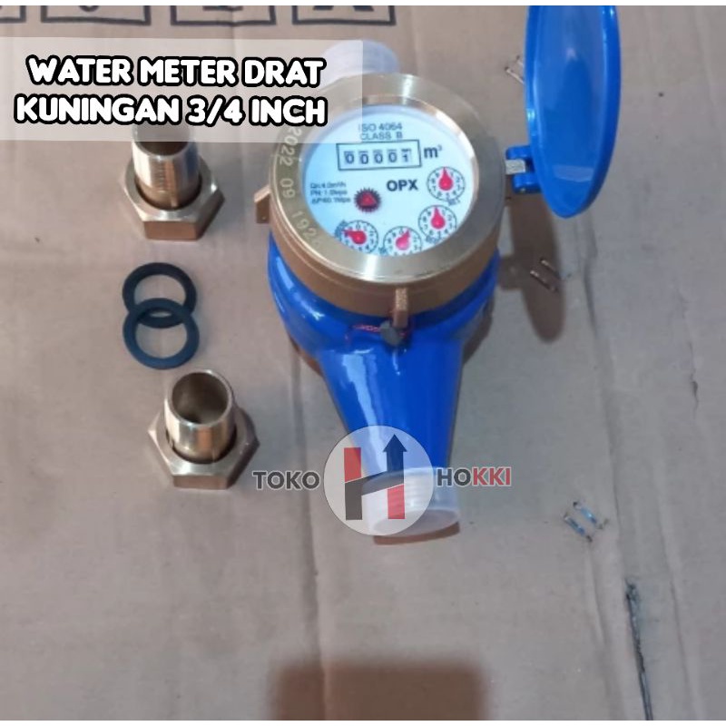 Jual water meter 3/4 inch / meter air 3/4 inch / meteran air pdam ...