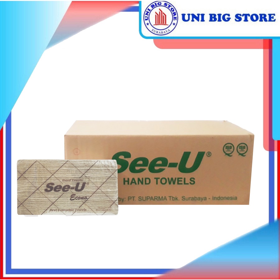 Jual SEE-U Tissue Hand Towel BROWN Coklat SEE U SeeU Tisu Tangan 150 ...