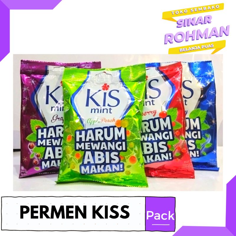 Jual PERMEN KISS PERMEN HARUM MEWANGI KEMASAN PACK | Shopee Indonesia