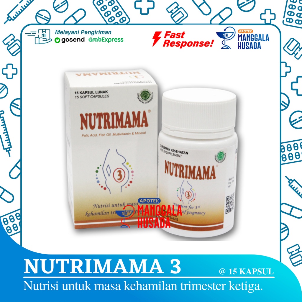 Jual NUTRIMAMA 3 SUPLEMEN NUTRISI IBU HAMIL @ 15 KAPSUL LUNAK | Shopee ...